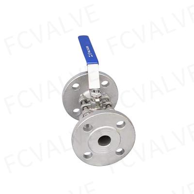 Cina ASTM CF8m 3PC Valvola a sfera a flangia manuale veloce spedizione Standard ISO 9001 in vendita