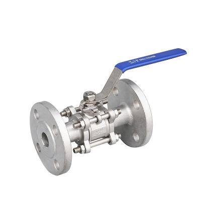 Cina ASTM CF8m 3PC Valvola a sfera a flangia manuale veloce spedizione Standard ISO 9001 in vendita