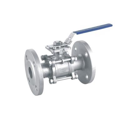 Cina ASTM CF8m 3PC Valvola a sfera a flangia manuale veloce spedizione Standard ISO 9001 in vendita