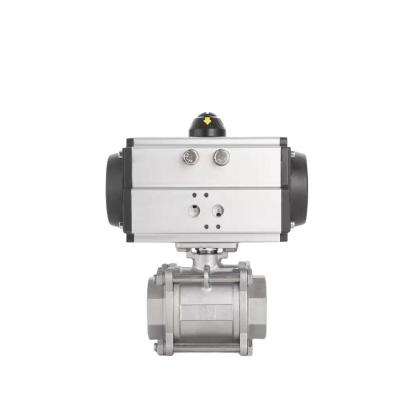 Cina BSPT/Bsp/NPT a filo pneumatico a sfera 3PC in vendita