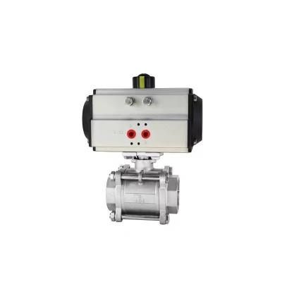 Cina Valvola a sfera di tipo Y 3PC azionata pneumaticamente in acciaio inossidabile Pressione nominale Pn1.6MPa in vendita
