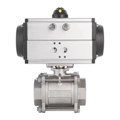 Cina Pressione nominale Pn1.6MPa 3PC in acciaio inossidabile 304 Valvola a sfera a filo con pad di montaggio in vendita