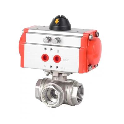 Cina Valvola a sfera pneumatica a filo con connessione NPT in vendita