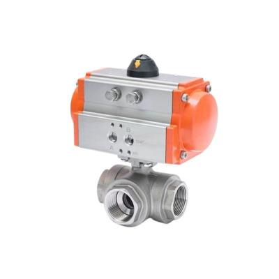 Cina Valvola a sfera pneumatica a filo con connessione NPT in vendita