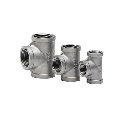 Cina Connessione maschile in acciaio inossidabile SS304/316 Tee uguale con filo femminile in vendita