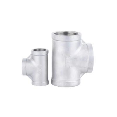 Cina Acciaio inossidabile 304 Pipe Fitting Forging Thread Equal Tees Personalizzabile e durevole in vendita