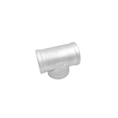 Cina Acciaio inossidabile 304 Pipe Fitting Forging Thread Equal Tees Personalizzabile e durevole in vendita