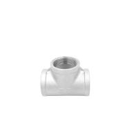 China Stainless Steel 304 Pipe Fitting Forging Thread Equal Tees Customizable and Durable for sale