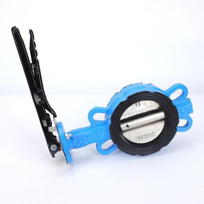 Cina Di/Nylon/1.4469/1.4529//2507/CF8/CF8m Disco materiale Wafer Lug Butterfly Valve in vendita