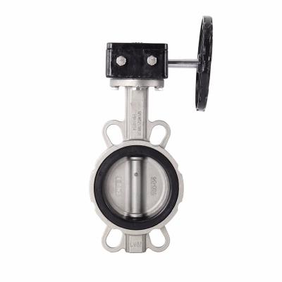 Cina Casella di cambio Casella di cambio a doppia azione Attuatore Soft Seat Wafer Butterfly Valve DN50-DN300 in vendita
