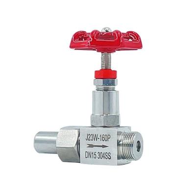 Cina Valvola ad ago industriale ad alta pressione in acciaio inossidabile con filo maschio DN6-DN15 J23W -160p in vendita