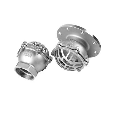 Cina CF8 / CF8m in acciaio inossidabile Flanged Foot Valve Flanges Connection and Strainer in vendita