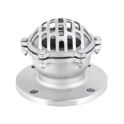 Cina CF8 / CF8m in acciaio inossidabile Flanged Foot Valve Flanges Connection and Strainer in vendita