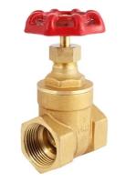 China Straight Through Type Brass Gate Valve for Threaded Wire Pipe and Water Switching for sale