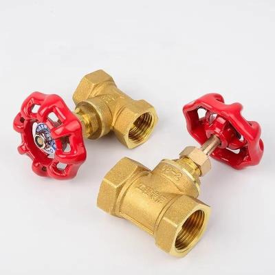 Cina Valvola di porta in ottone di tipo rettilineo per tubi di filo a filo e per la commutazione di acqua in vendita