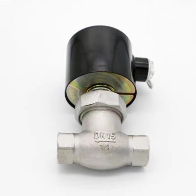 China 304/316 roestvrij staal hoogtemperatuur-solenoïde klep met aanpassing DN15-DN50 Te koop