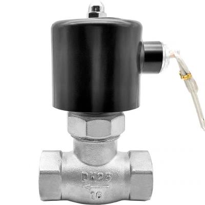 China 304/316 roestvrij staal hoogtemperatuur-solenoïde klep met aanpassing DN15-DN50 Te koop