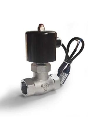 China 304/316 roestvrij staal hoogtemperatuur-solenoïde klep met aanpassing DN15-DN50 Te koop