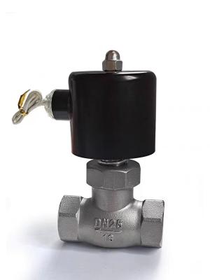 China 304/316 roestvrij staal hoogtemperatuur-solenoïde klep met aanpassing DN15-DN50 Te koop