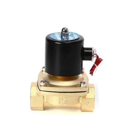 Cina Valvola elettromagnetica in ottone a foratura completa 2W normalmente chiusa per applicazioni industriali in vendita
