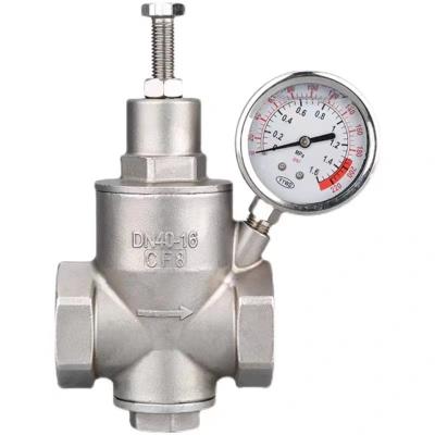 Cina OEM supportato Yz12X acciaio inossidabile 304 aria compressa rubinetto acqua domestica acqua fredda e calda Valvola riduttrice di pressione costante in vendita