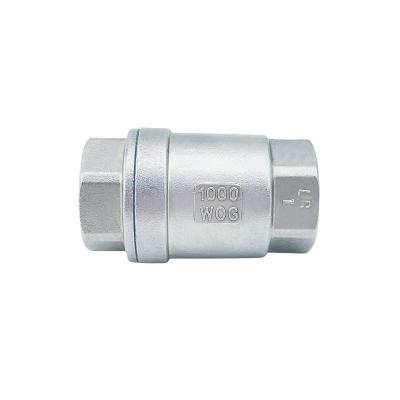 Cina Valvola di controllo a molla verticale CF8M in acciaio inossidabile 304 316 con filo NPT/BSPP/BSPT in vendita