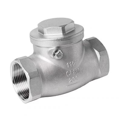 Cina DN50 in acciaio inossidabile 304 metallico Sitting Swing Check Valve Straight Through Tipo Pn1.6MPa in vendita