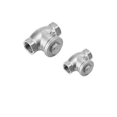China Thread Connection Swing Check Valve for Fuel Line at EXW Term and 316L Pn16 16bar for sale