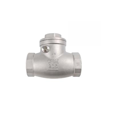 China Thread Connection Swing Check Valve for Fuel Line at EXW Term and 316L Pn16 16bar for sale