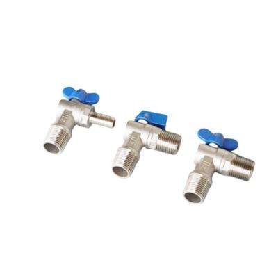 China 1/2 Inch Forged CF8 Angle Gas Valve with Handle Floating Ball Valve Normal Temperature for sale