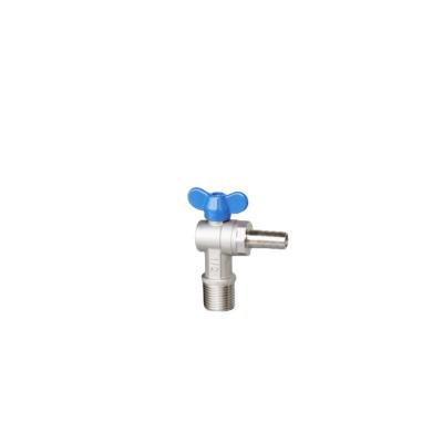 China 1/2 Inch Forged CF8 Angle Gas Valve with Handle Floating Ball Valve Normal Temperature for sale
