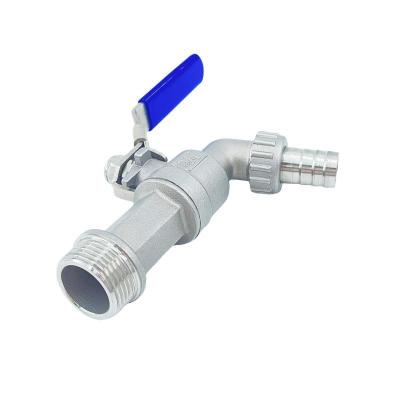 Cina DN15-DN25 304 Valvola a sfera per rubinetto in acciaio inossidabile a temperatura normale e resistente in vendita