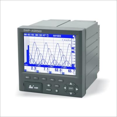 China SWP ASR500 series color paperless recorder logger chart recorder max 12 channels input 5.6 inch screen for sale
