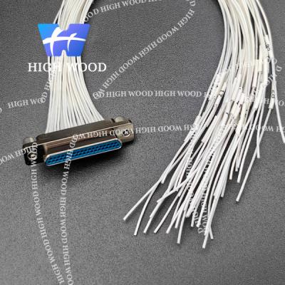 China J30J SERIES MICRO-D Connectors,J30J-37TJL  L=200 ,J30J SERIES TWISTED PIN MICRO RECTANGULAR ELECTRICAL CONNECTOR for sale