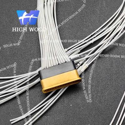 Cina J30J SERIES Glass Sintered Gas Sealed Rectangular Electrical Connector , J30JM1-25ZKH2-Q15-X in vendita
