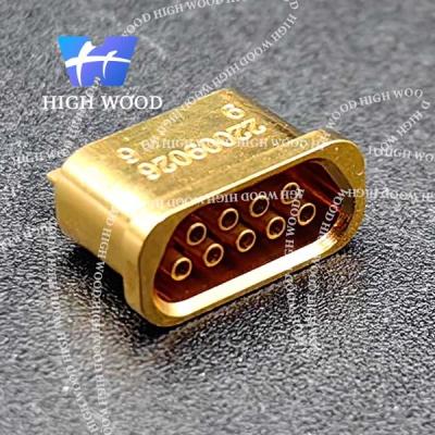 China J30J SERIES glass sintered gas sealed rectangular electrical connector, J30JM1-9ZKS19 for sale