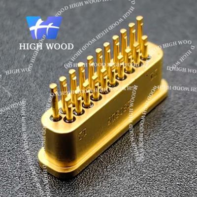 Cina J30J SERIES Glass Sintered Gas Sealed Rectangular Electrical Connector , J30JM1-21ZKH2-Q2 in vendita