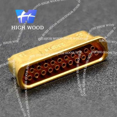 Cina J30J SERIES Glass Sintered Gas Sealed Rectangular Electrical Connector , J30JM1-21ZKH2-Q2 in vendita