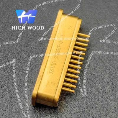 Cina J30J SERIES Glass Sintered Gas Sealed Rectangular Electrical Connector , J30JM1-25ZKHY-Q6-1 in vendita