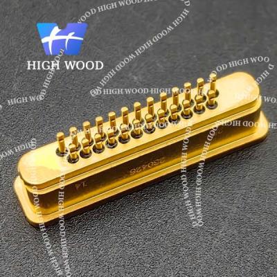 Cina J30J SERIES Glass Sintered Gas Sealed Rectangular Electrical Connector , J30JM1-25ZKHY-Q6-1 in vendita