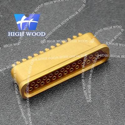 China J30J SERIES Glass Sintered Gas Sealed Rectangular Electrical Connector , J30JM1-25ZKS19 for sale