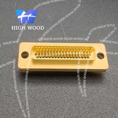 Cina J30J SERIES Glass Sintered Gas Sealed Rectangular Electrical Connector , J30JM1-37ZKS in vendita