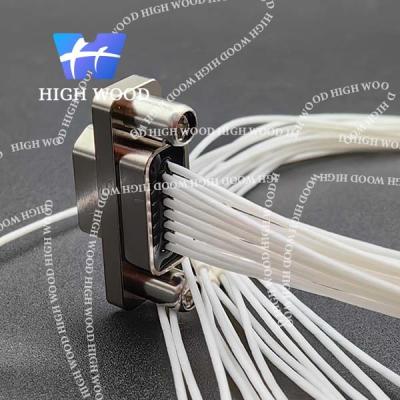 China J30J SERIES MICRO-D Rectangular Connectors, HW-J30J-15TJL Length 300mm for sale