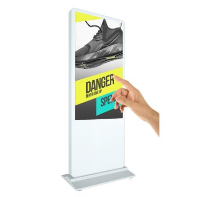 China 65 inch standalone horizontal infrared touch screen android interactive panel information kiosk advertising media player for sale