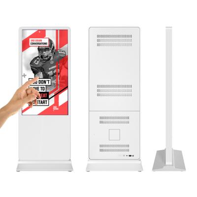 Chine 55inch standalone horizontal lcd touch screen all in one pc information kiosk display monitor support wall mount à vendre