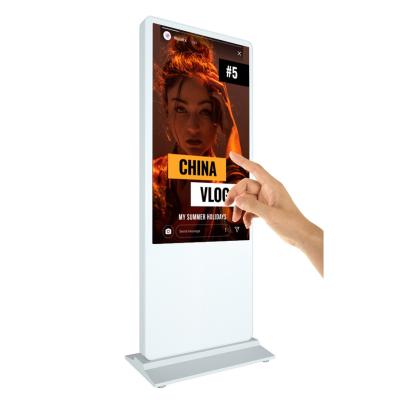 China 55 inch Floor standing lcd touch screen photobooth machine for sale
