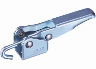 China 170kg M6 Hook Size Iron Steel Small J Hook Latch Type Toggle Clamp for sale