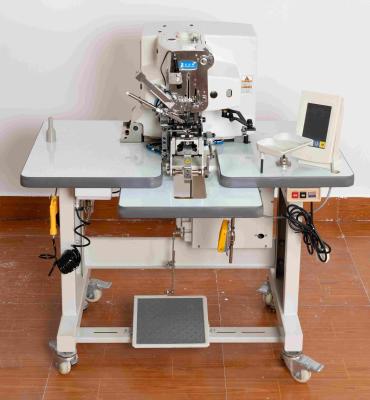 China High Speed Electronic Button Hole Machine With Automatic Dual Button Feeding for sale