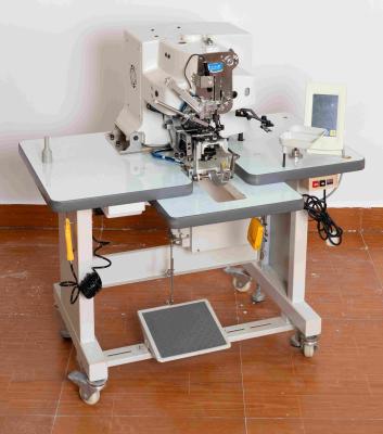 China High Speed Electronic Button Hole Machine With Automatic Dual Button Feeding for sale