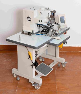 China High Speed Electronic Button Hole Machine With Automatic Dual Button Feeding for sale